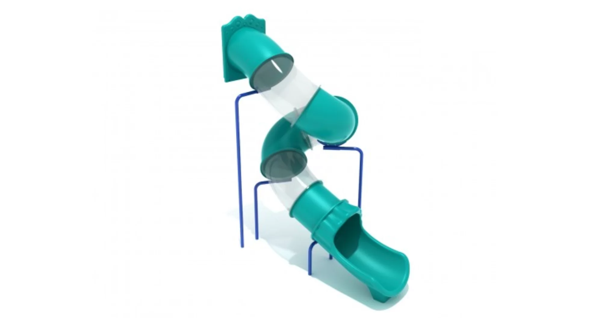 11 Foot Spiral Tube Slide Equipment - Indoor playground Equipment