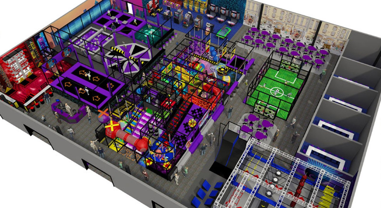 New Product Children's Indoor Playground with Interactive Motion Games ...