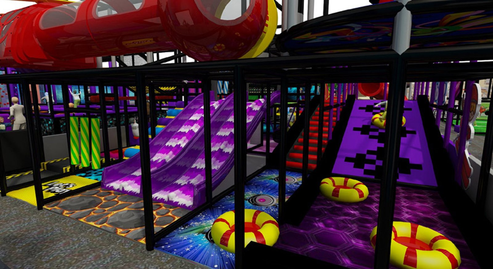 New Product Children's Indoor Playground with Interactive Motion Games ...
