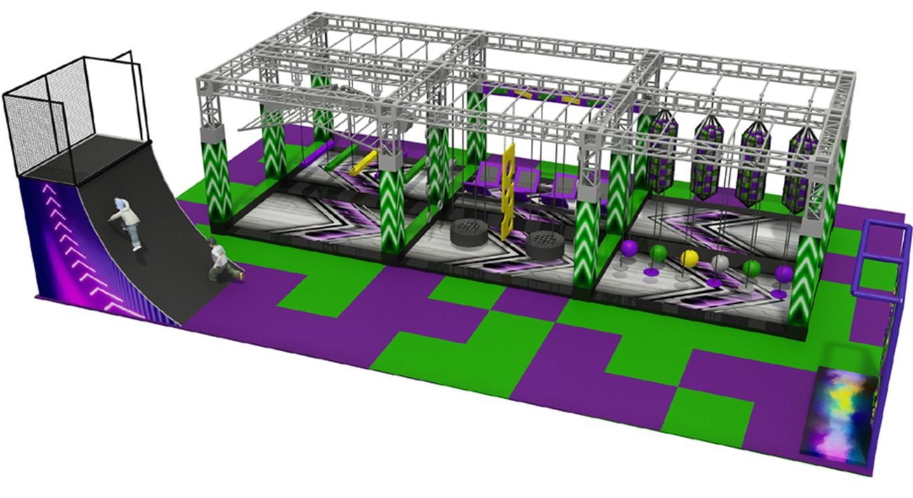 Professional Designer Indoor Ninja Warrior Course Obstacles for Adult ...